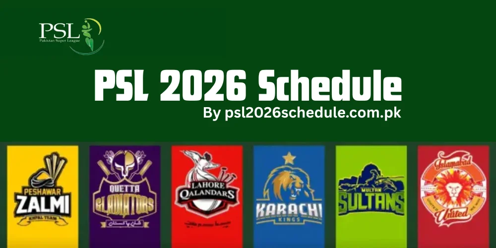 PSL 2026 Schedule - All Teams Points Table, PSL Fixture and Records ...